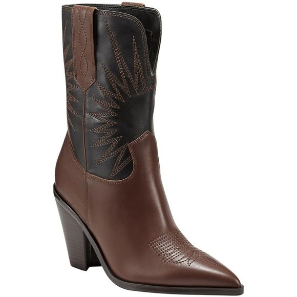 Marc Fisher | Shoes | Marc Fisher Womens Brown Rogers Toe Sculpted Heel ...